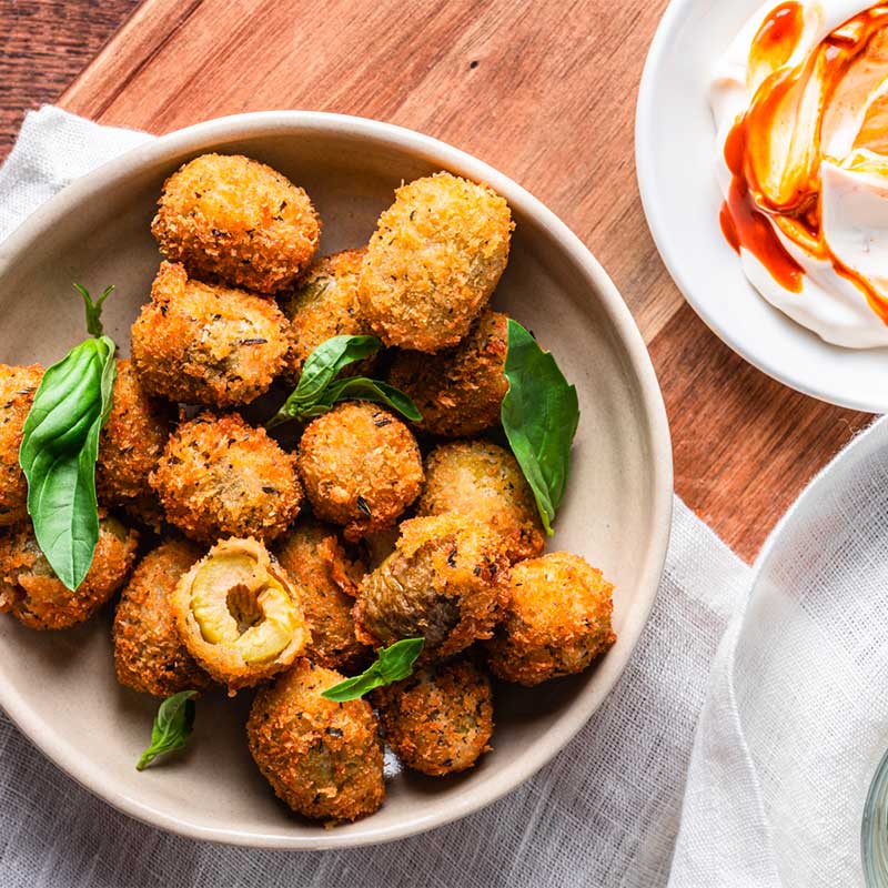 Festive & Spicy Fried Olives – Tasty Snack – Freestyle Snacks